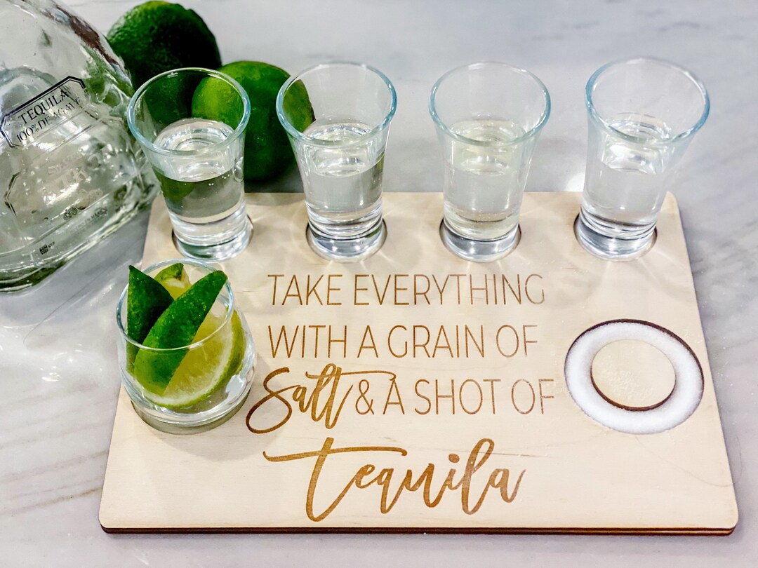 Tequila Shot Board SVG - Etsy