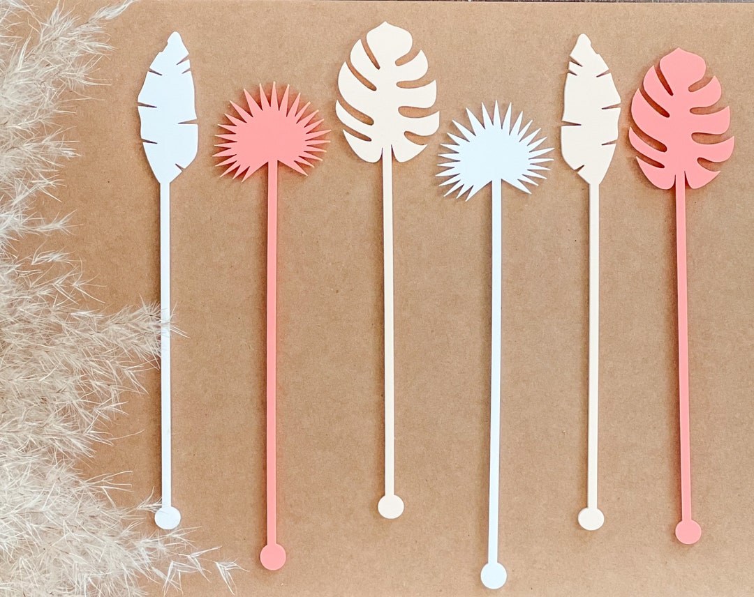 Boho Palm Stir Stick SVG - Etsy