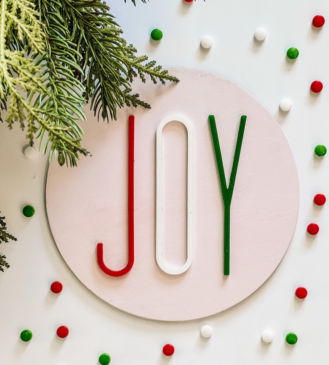 JOY Round Sign SVG - Etsy