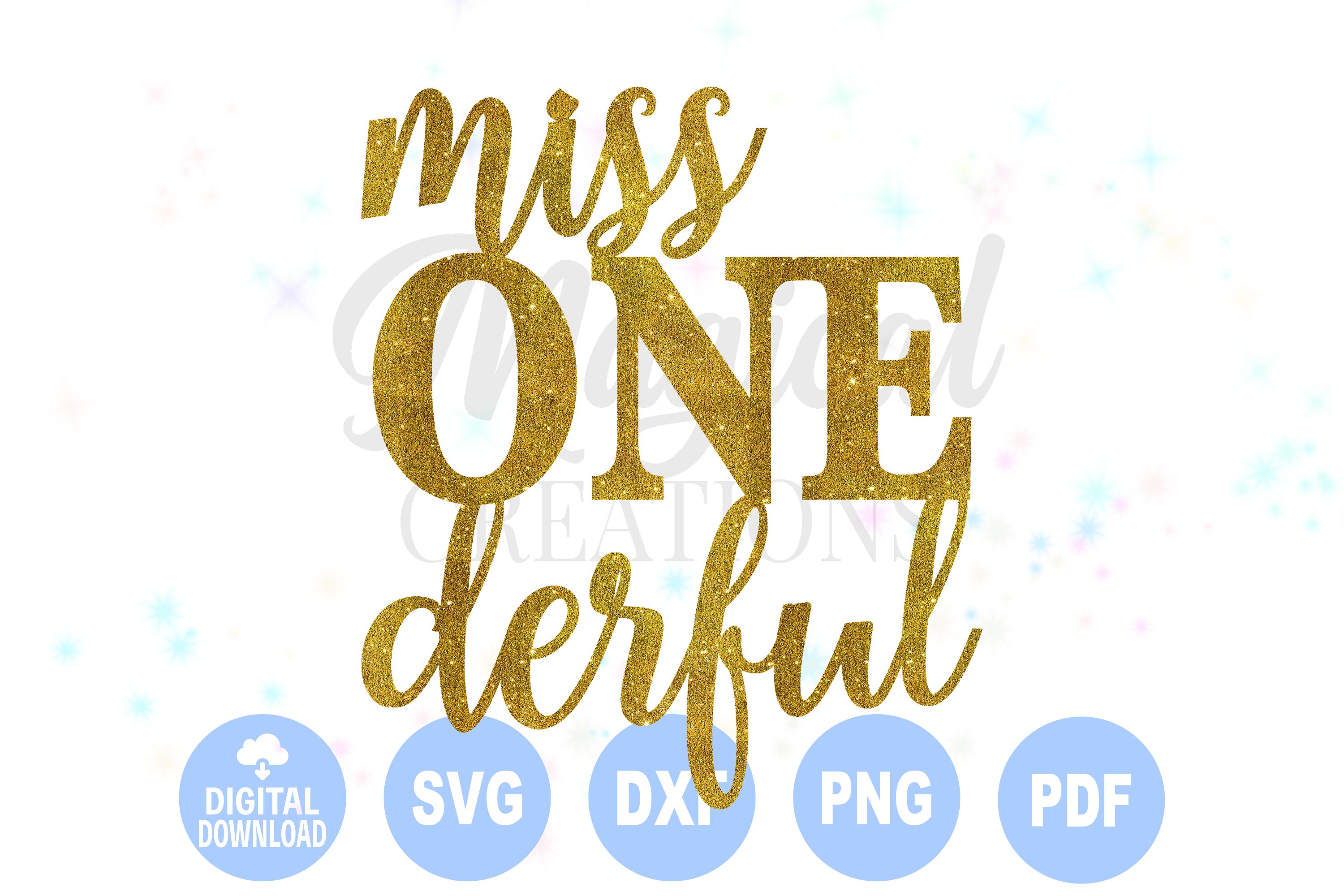 Miss. One-derful Cake Topper Svg Miss One Derful Svg First - Etsy Hong Kong