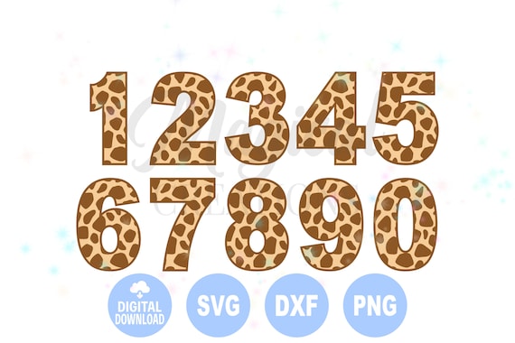 Giraffe Number Svg Giraffe Number 0-9 Svg Number Svg Number - Etsy