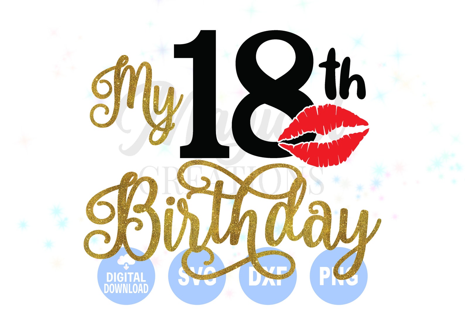 My 18th Birthday svg My 18th Birthday It's My Birthday | Etsy