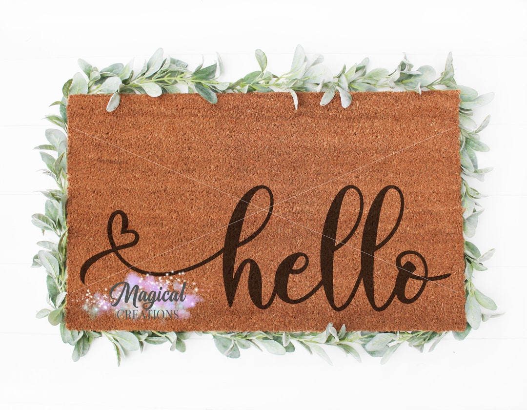 Hello Svg, Hello Doormat Svg, Welcome Svg, Doormat Svg, Front Door Sign ...
