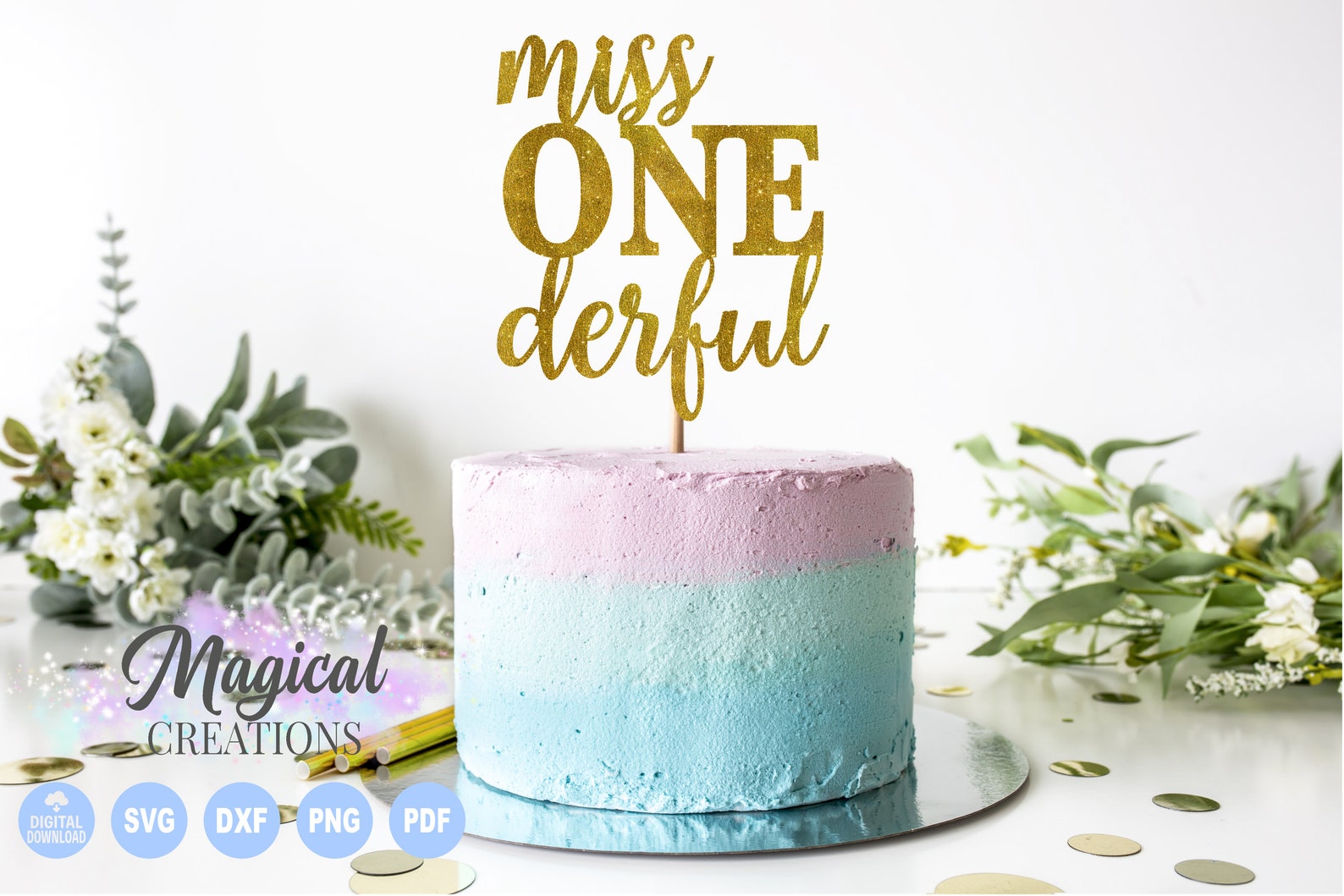 Miss. One-derful Cake Topper Svg Miss One Derful Svg First - Etsy Hong Kong