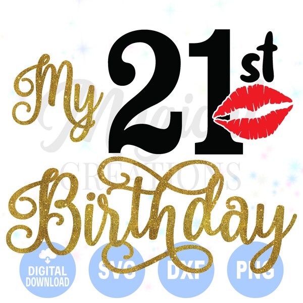 21st Birthday Princess Svg - Etsy