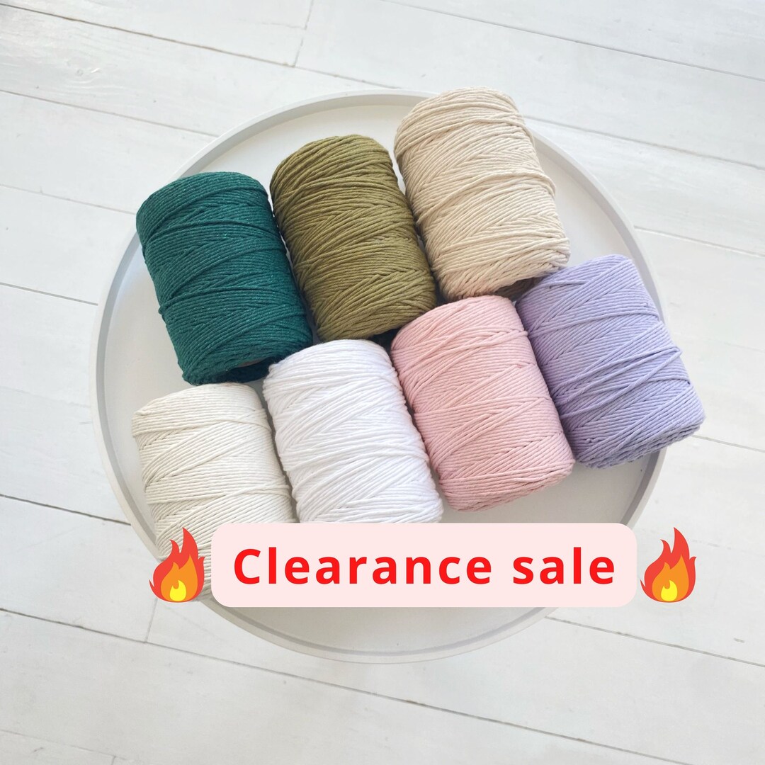 Macrame Cord 2mm 656ft Single Strand Twisted Cotton Cord / - Etsy