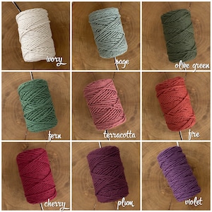 Macrame Cord 5mm Single Strand Twisted Macrame Cord/ Macrame | Etsy