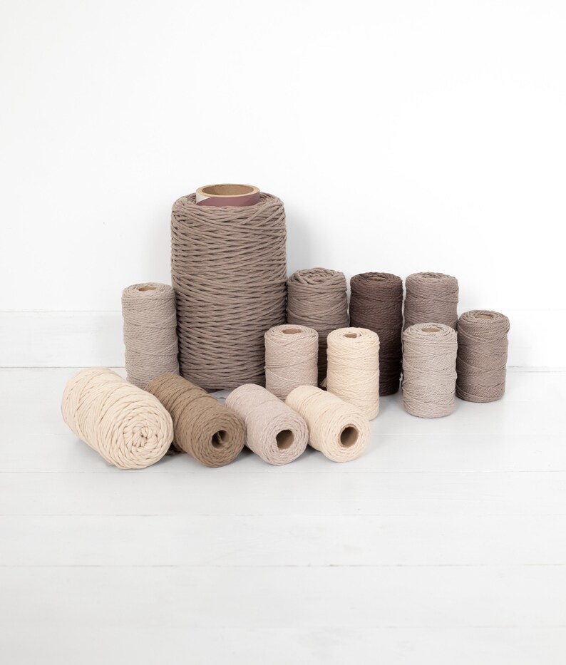 Macrame Cotton Cord 2mm 328 Ft 100m 2 Strand Twisted | Etsy