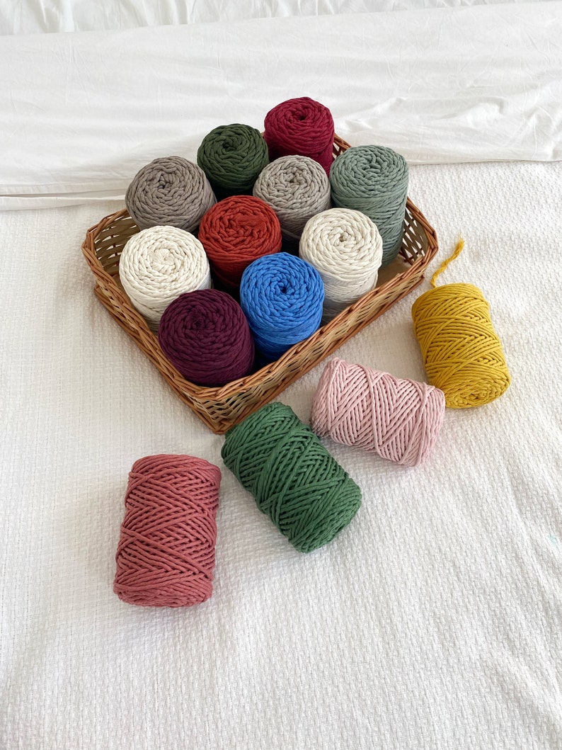 Macrame Cord 5mm Single Strand Twisted Macrame Cord/ Macrame | Etsy