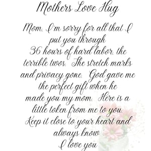 Pocket Hug, Heart Token for Mother's Day, World's Okayest Mom - Etsy