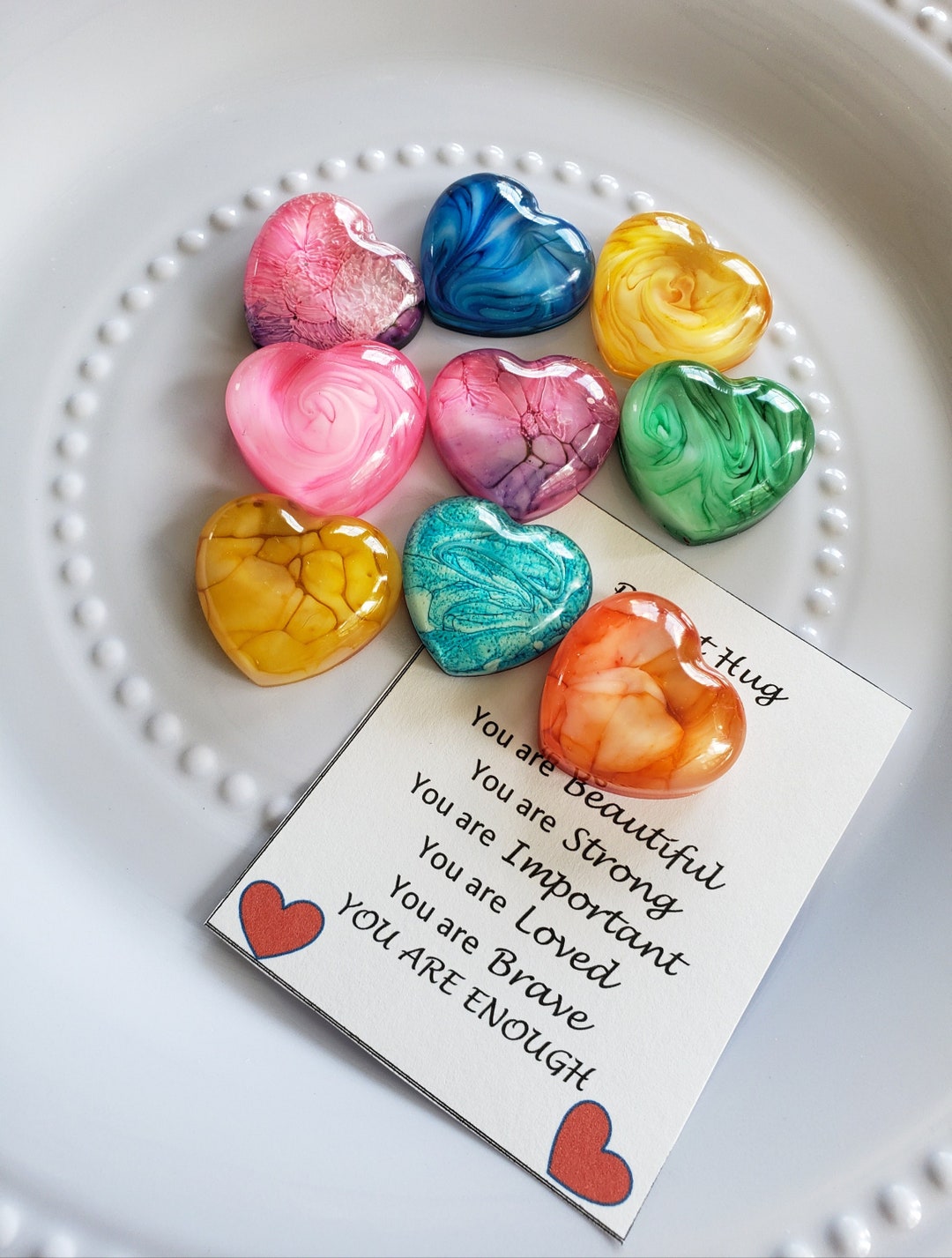 Pocket Hug Heart Token - Etsy