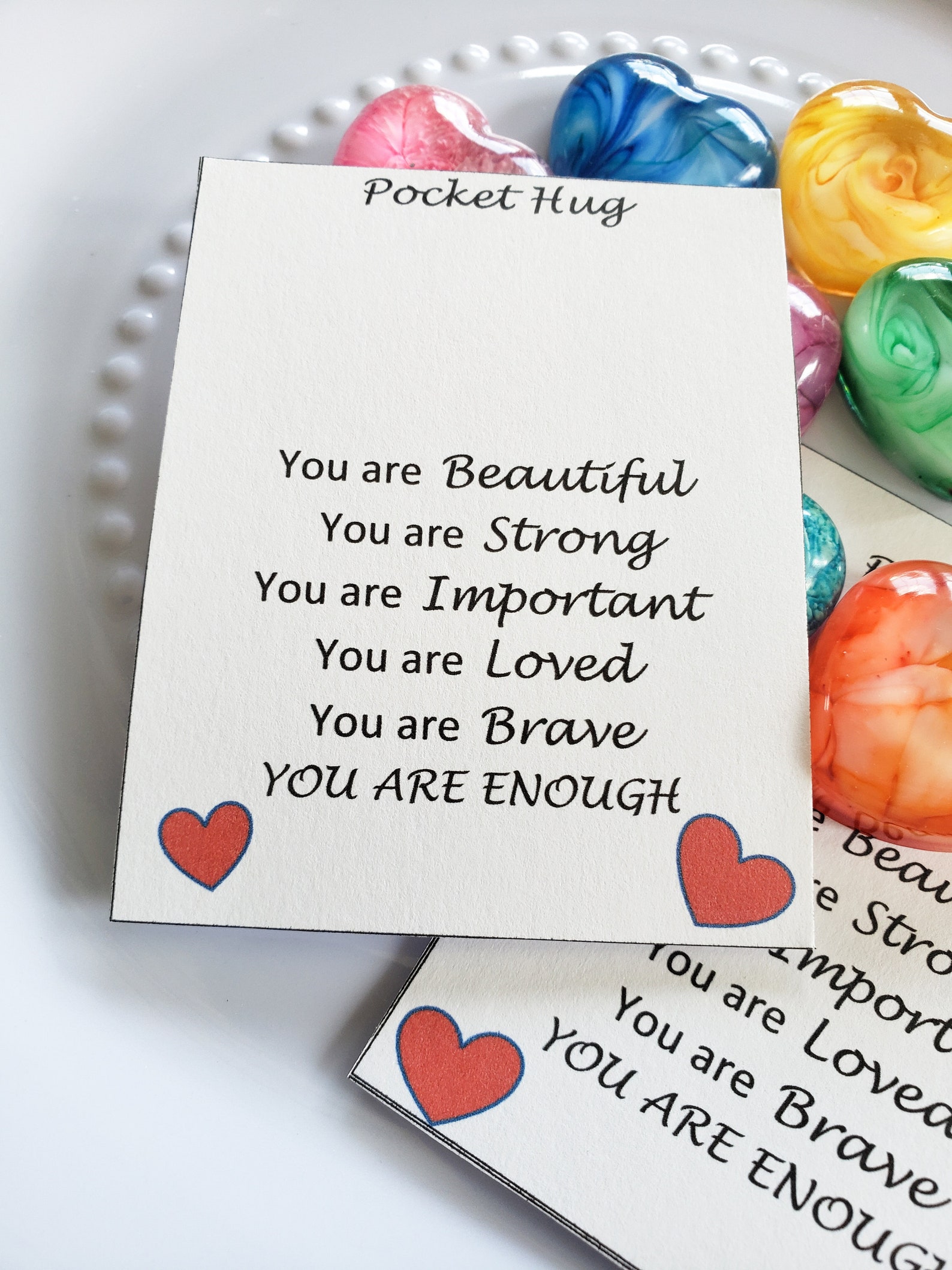 Pocket Hug Heart Token - Etsy