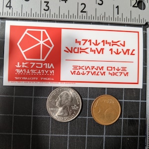 Critical Space Item - Tarkin Initiative Vinyl Sticker Aurebesh - Etsy