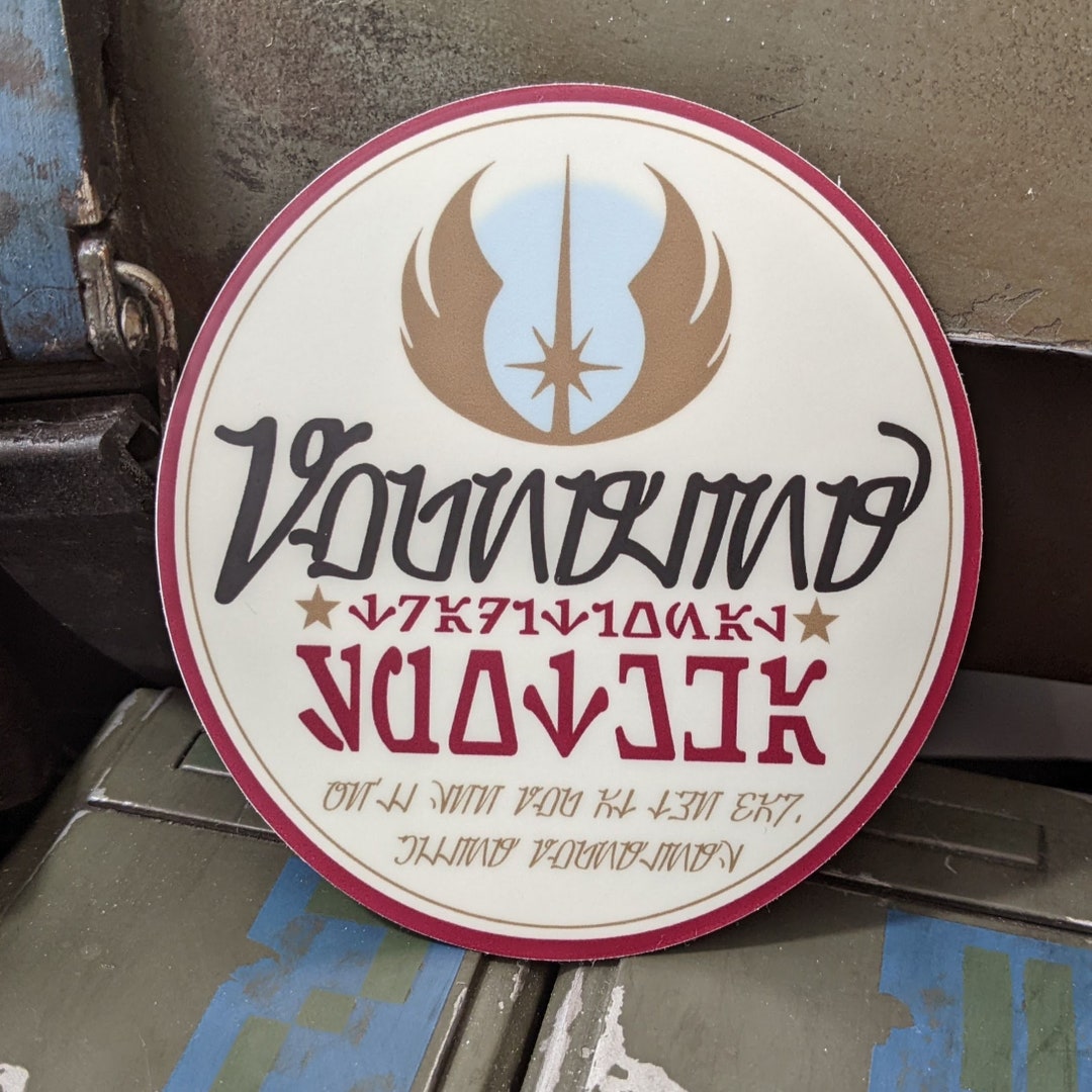 Youngling Spotchka Vinyl Sticker Aurebesh - Etsy