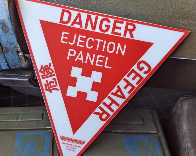 Weyland-yutani Ejection Panel Warning Vinyl Sticker - Etsy