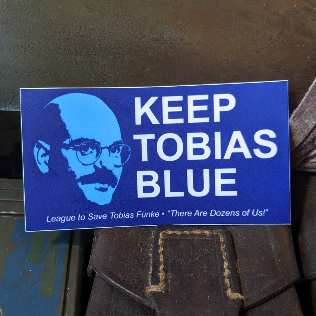 Keep Tobias Blue Vinyl Sticker - Etsy