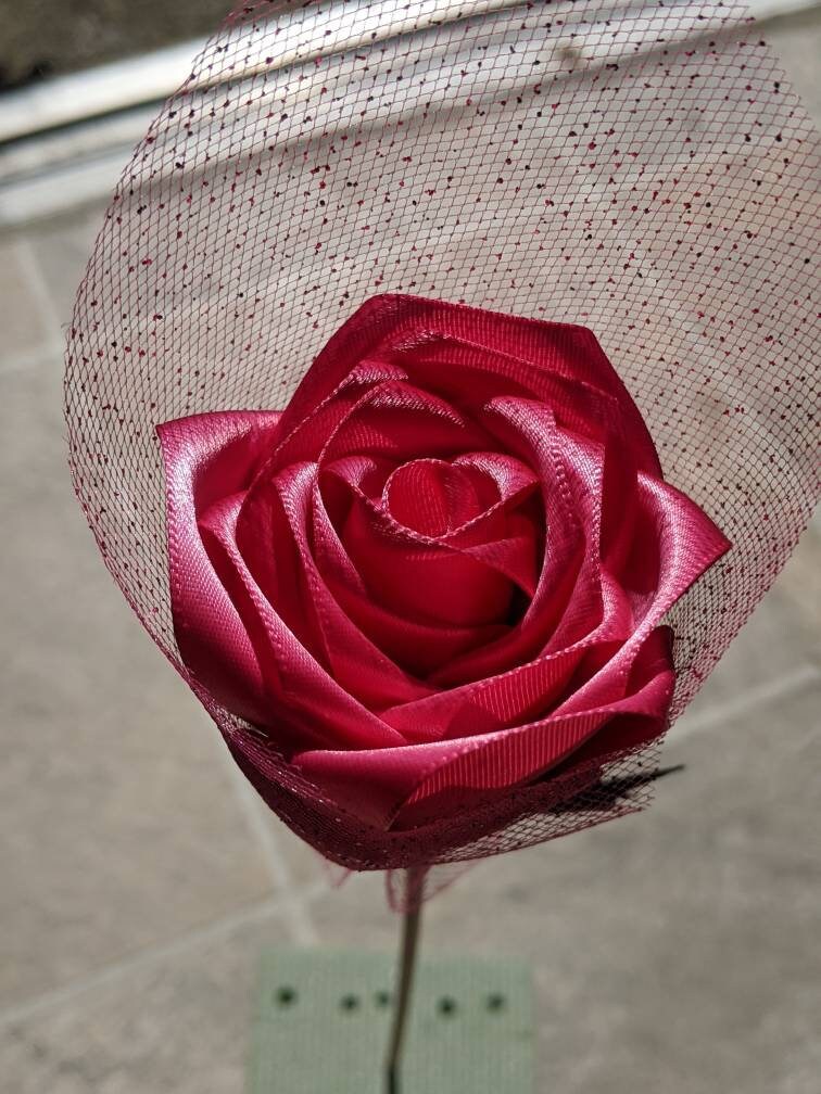 Single Ribbon Rose's - Etsy