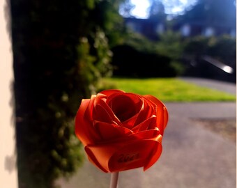Single Ribbon Rose's - Etsy