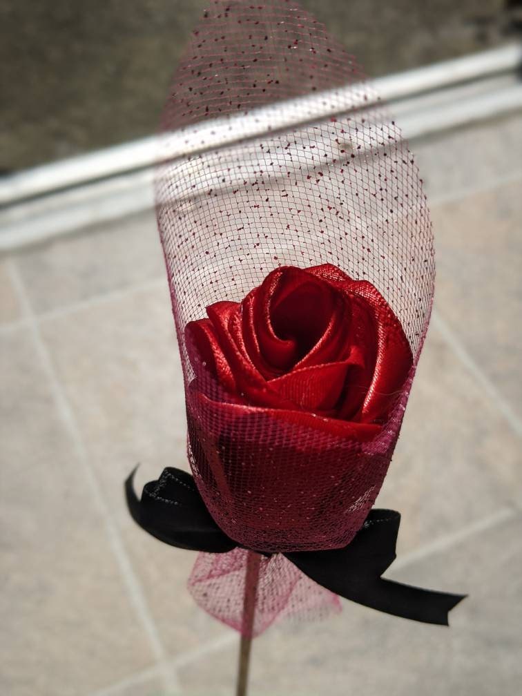 Single Ribbon Rose's - Etsy
