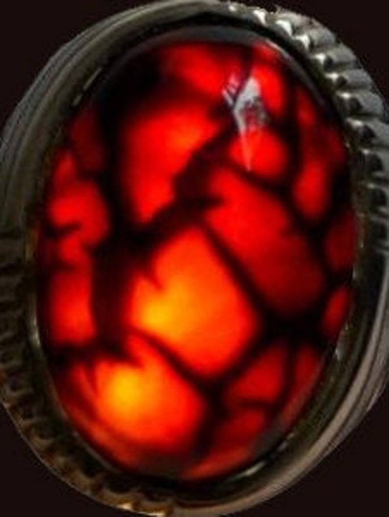 Batu Sisik Naga Silver Ring - Etsy