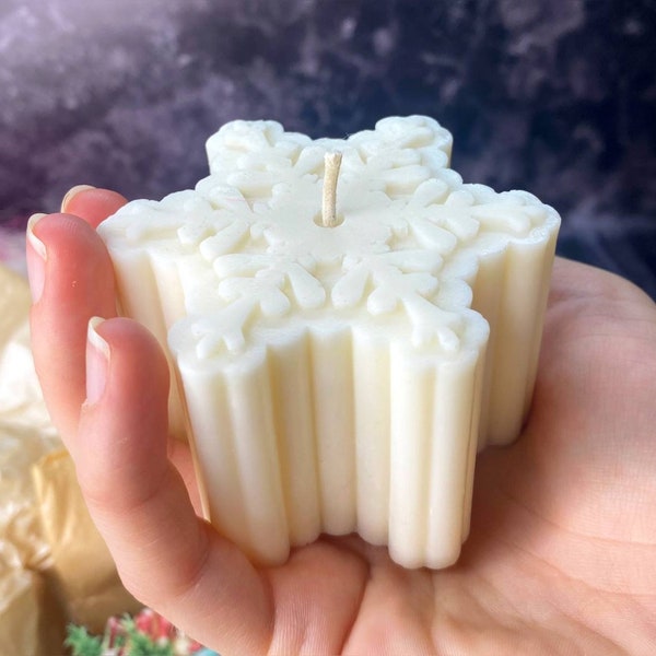 Snowflake Candle - Etsy