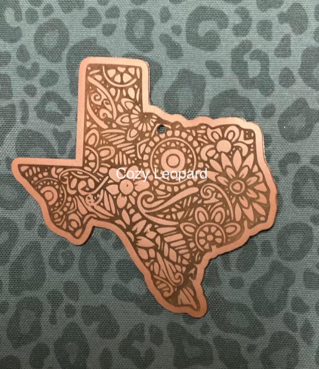 Leather Texas Vehicle Air Freshener - Etsy