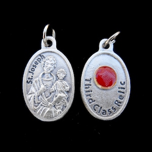 Saint Joseph Relic Medal/ St Jospeh Charm/saint Joseph Third Class ...