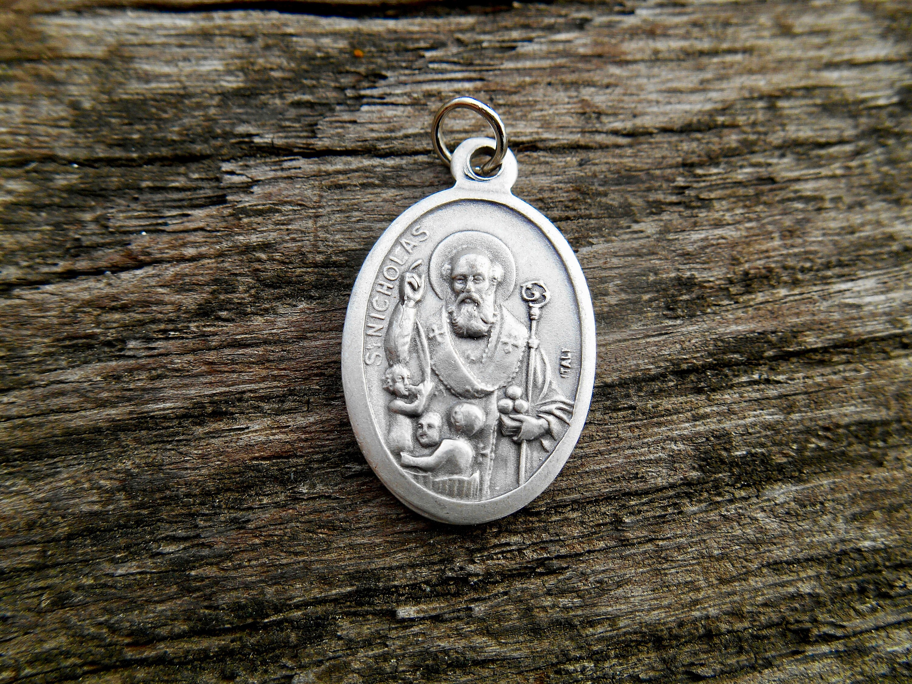 St Saint Nicholas St Nicholas Medal Catholic Saint Patron - Etsy