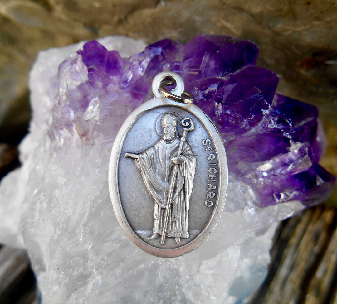 St Saint Richard Medal/ Saint Richard Charm/ Catholic Saint Charm/saint ...