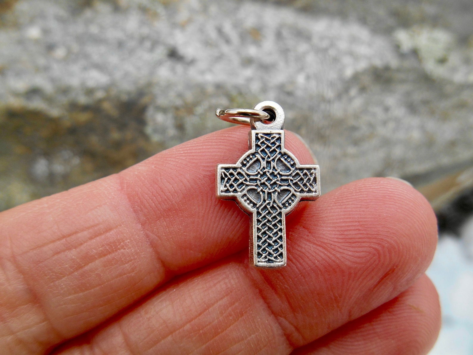 Small Celtic Cross Charm/St Brigid Cross /Protection from | Etsy