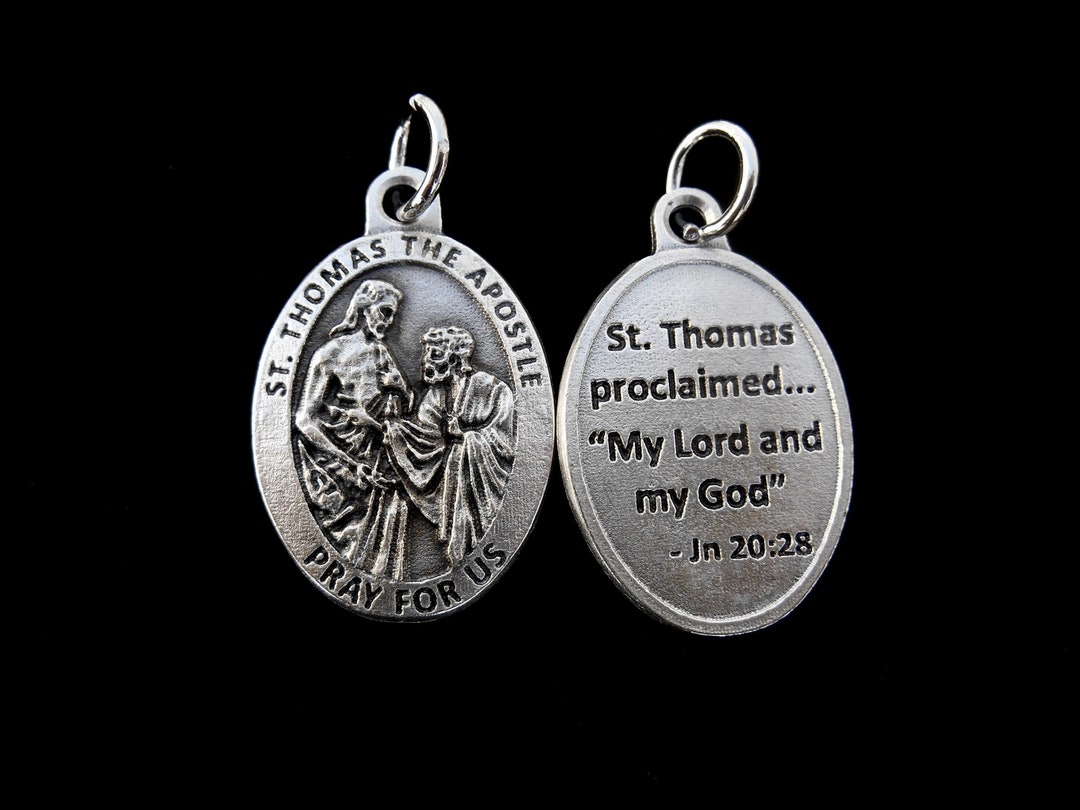 St Saint Thomas the Apostle- Saint Thomas/ Catholic Saint Necklace ...