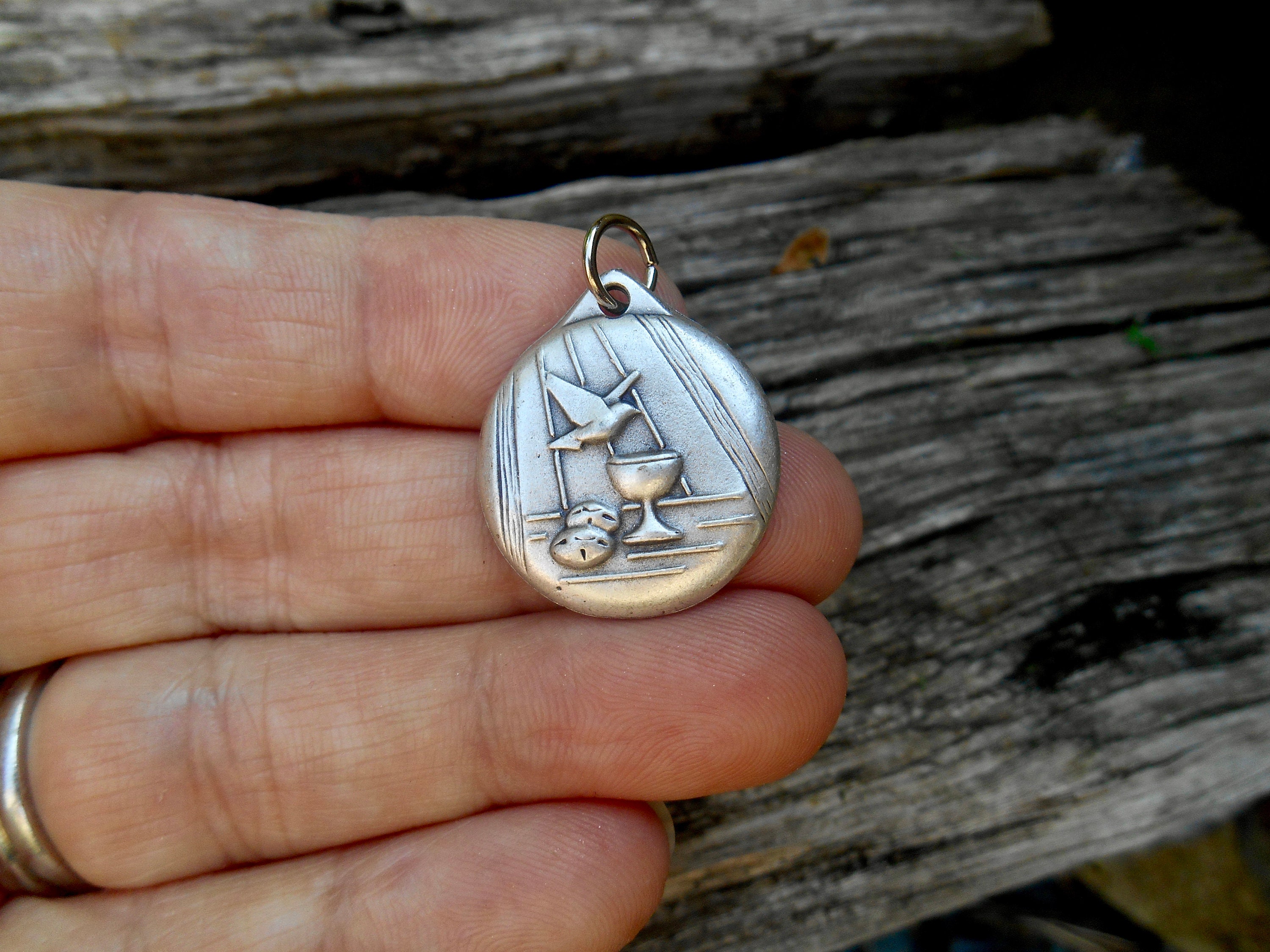 First Holy Communion Medal/ Chalice Medal/ 1st Communion - Etsy