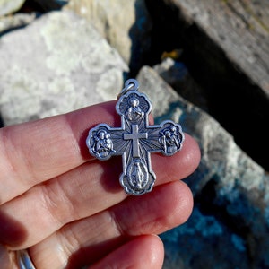 Large 5 Way Cross Pendant/jesus Cross/jesus Five Way Cross Double Sided ...