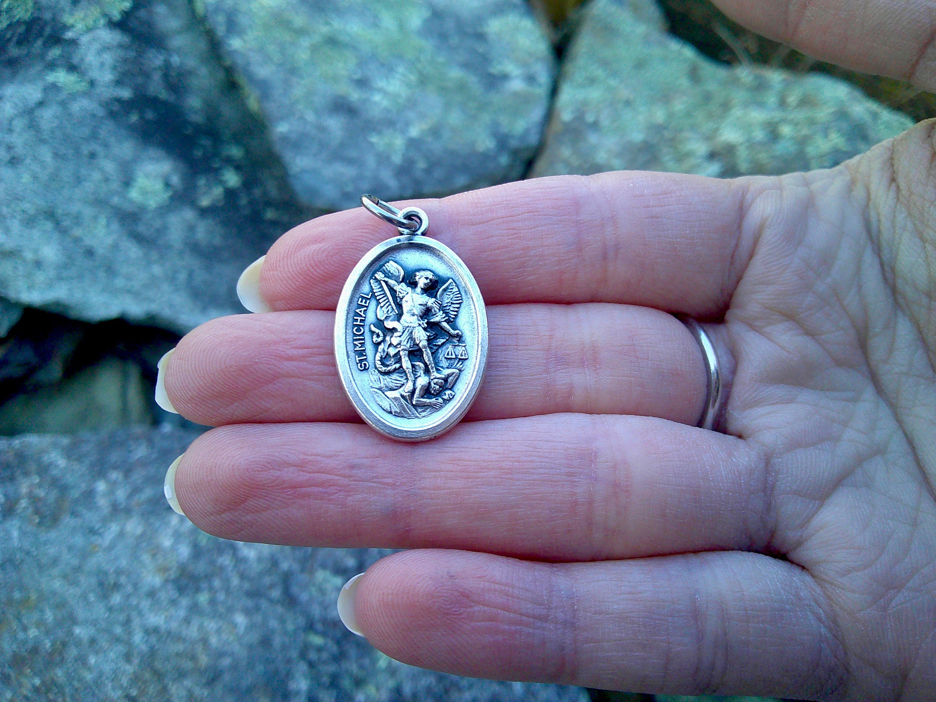 Saint Michael Archangel/ Guardian Angel Medal/protection Medal ...