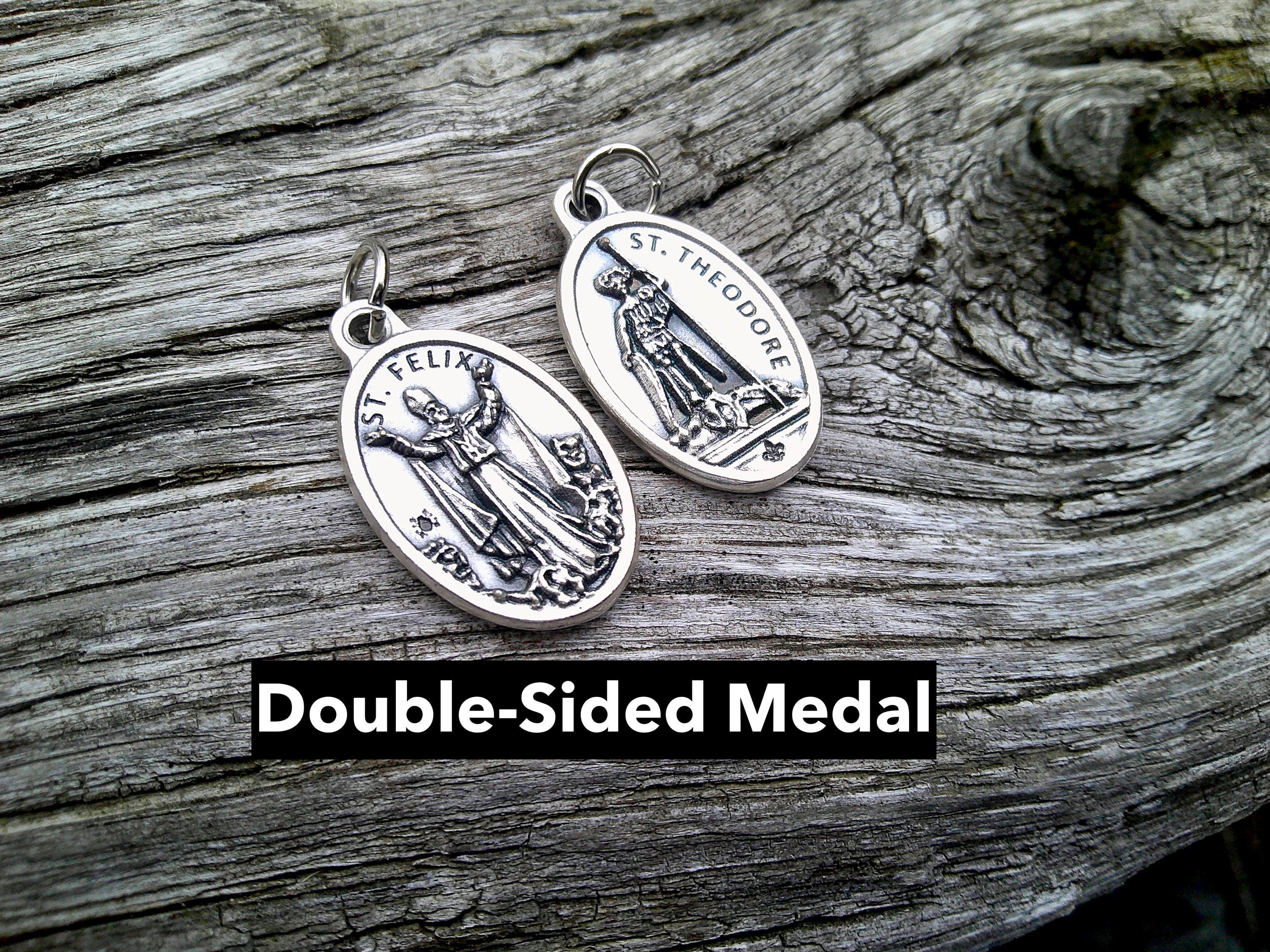 Saint Felix/theodore Medal/ Double-sided Saint Medal/ Confirmation ...