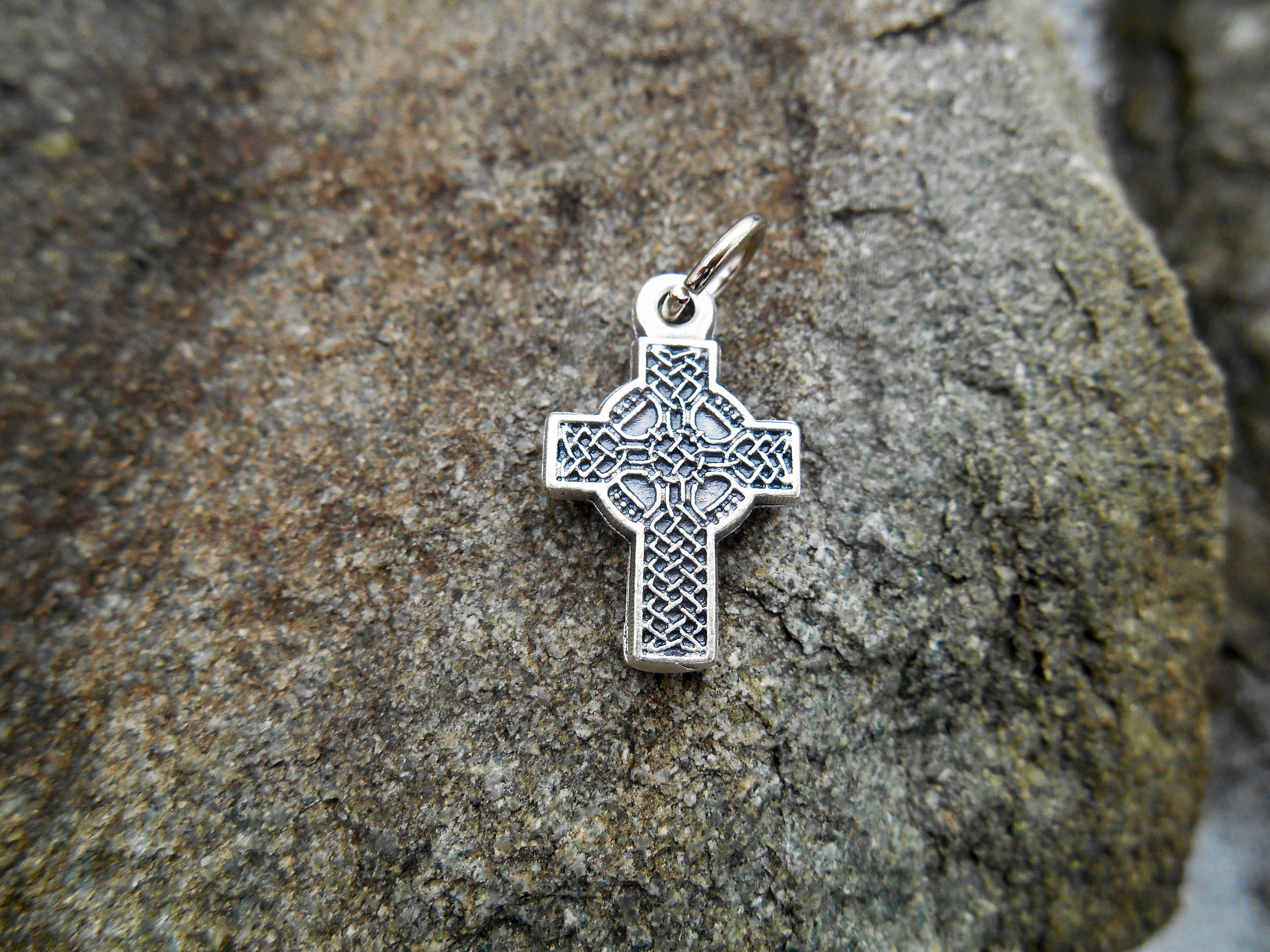 Small Celtic Cross Charm/St Brigid Cross /Protection from | Etsy
