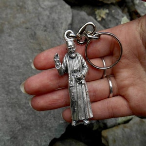 Saint Padre Pio Key Chain/ Key Fob/ Patron Saint Gift/ St Pio of ...