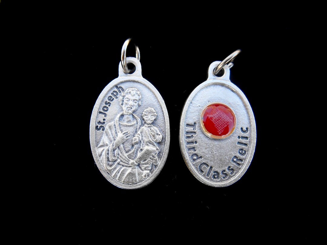 Saint Joseph Relic Medal/ St Jospeh Charm/saint Joseph Third Class ...