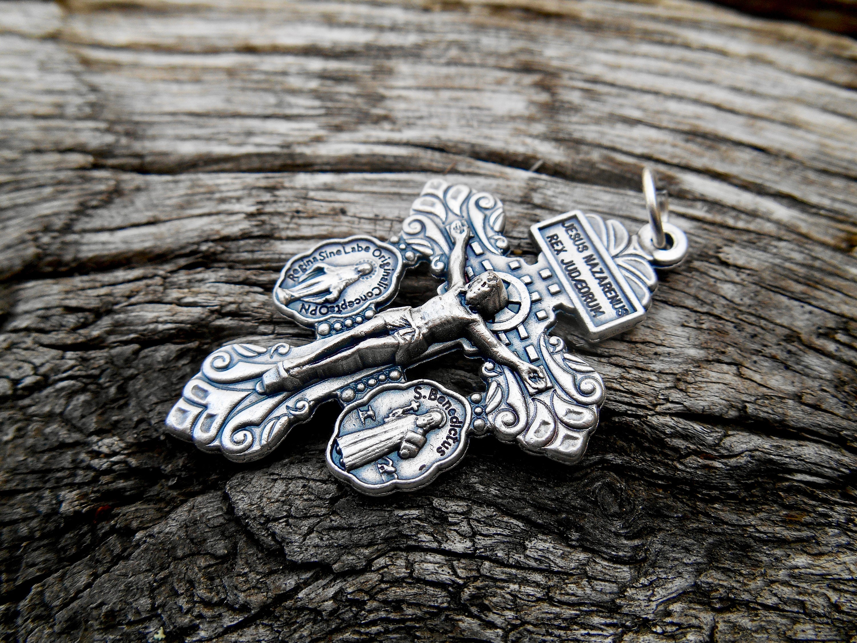 3-way Pardon Indulgence Crucifix/ St. Benedict & Miraculous Medals ...