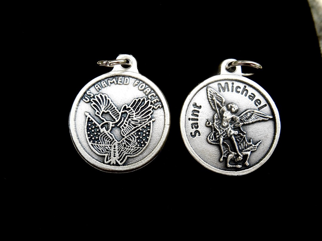St Michael/ Armed Forces Medal/ St Michael Deployment Gift/mens Saint ...