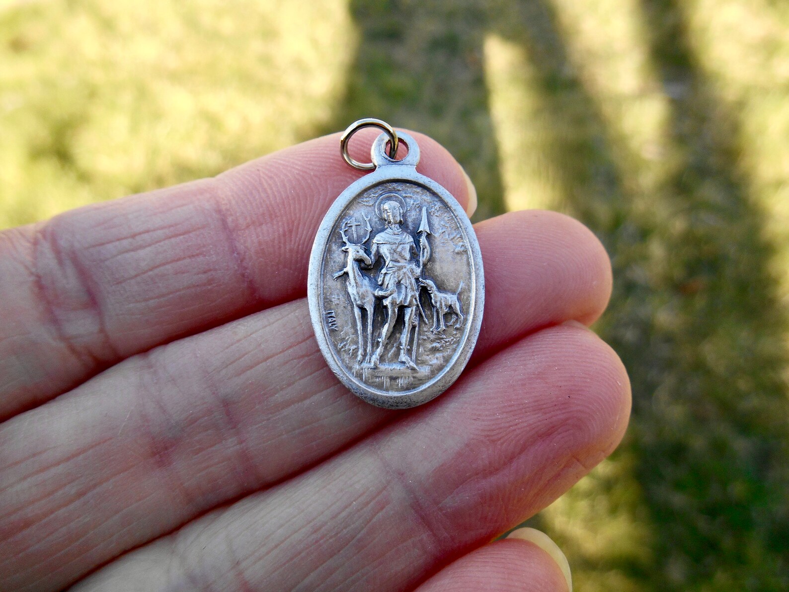 St Saint Hubert Medal/ Saint Hubert Charm/ Catholic Saint - Etsy