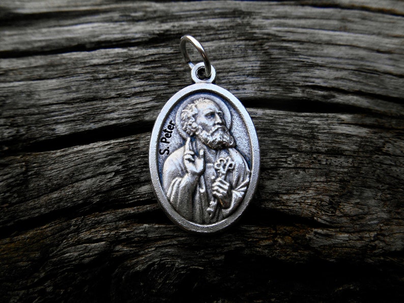 St Peter/ Saint Peter Medal/ St Peter Catholic Pendant/ Patron Saint ...