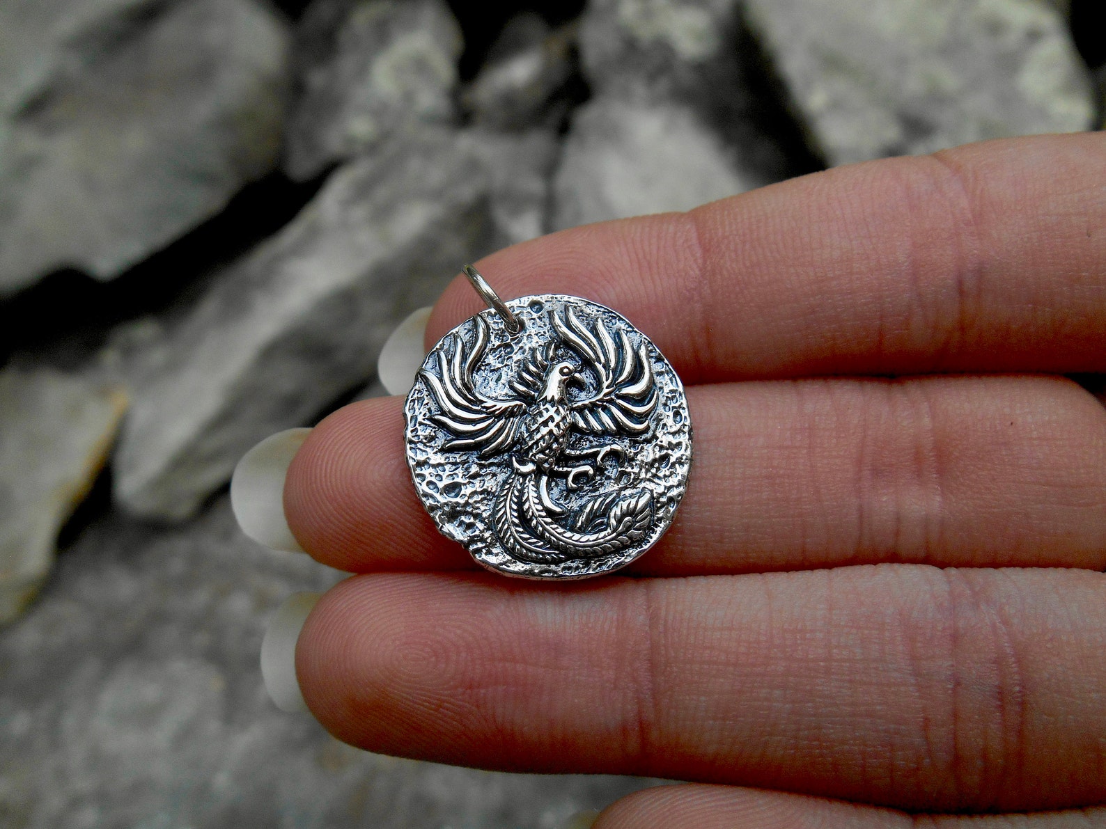 Sterling Silver Phoenix Replica Coin 925 Sterling Silver | Etsy