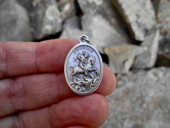 St Saint GEORGE St. George Charm for Necklace/st George | Etsy