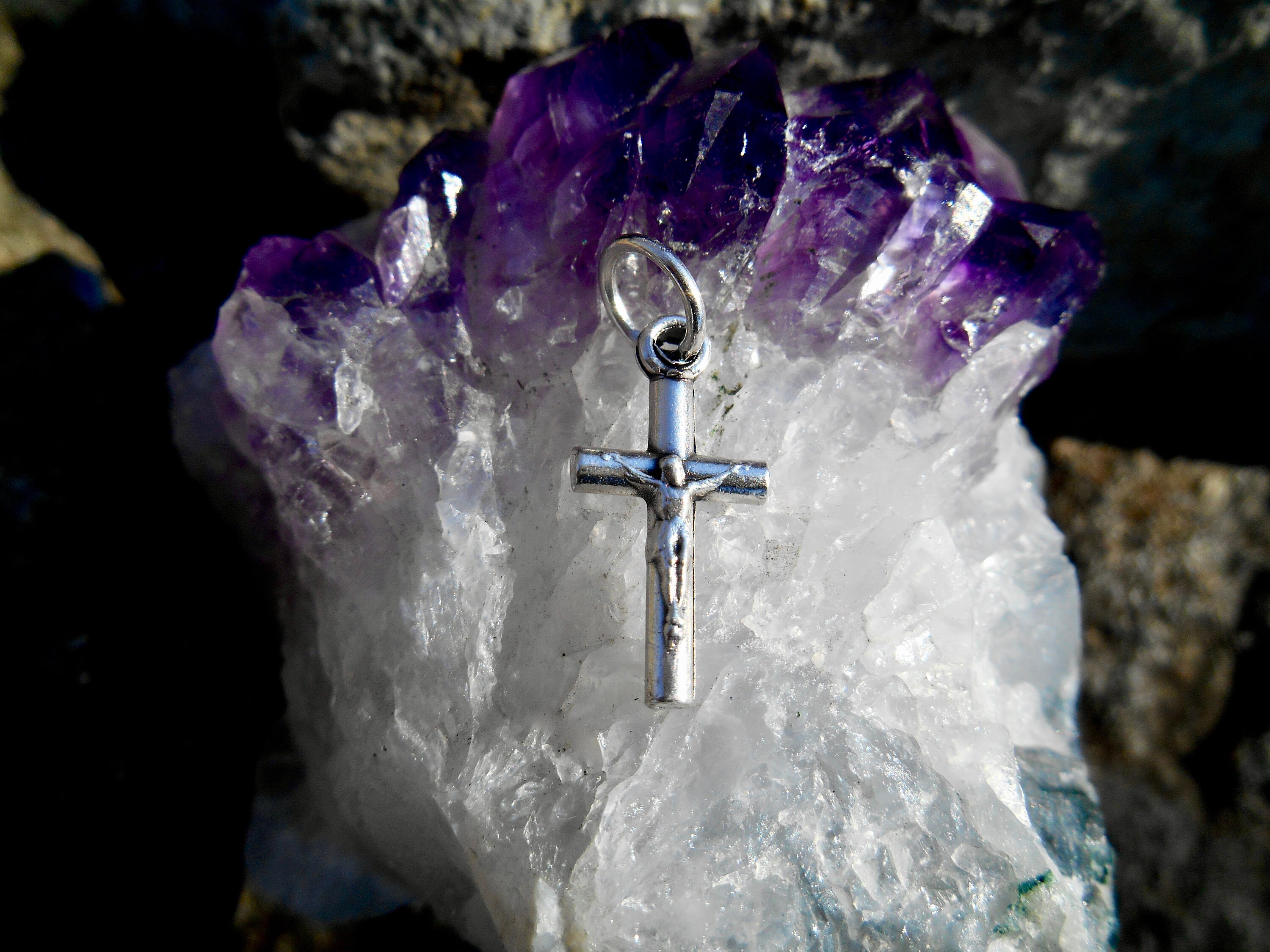 Tiny Crucifix Charm/ Miniature Cross Charm/ Small Cross Charm - Etsy