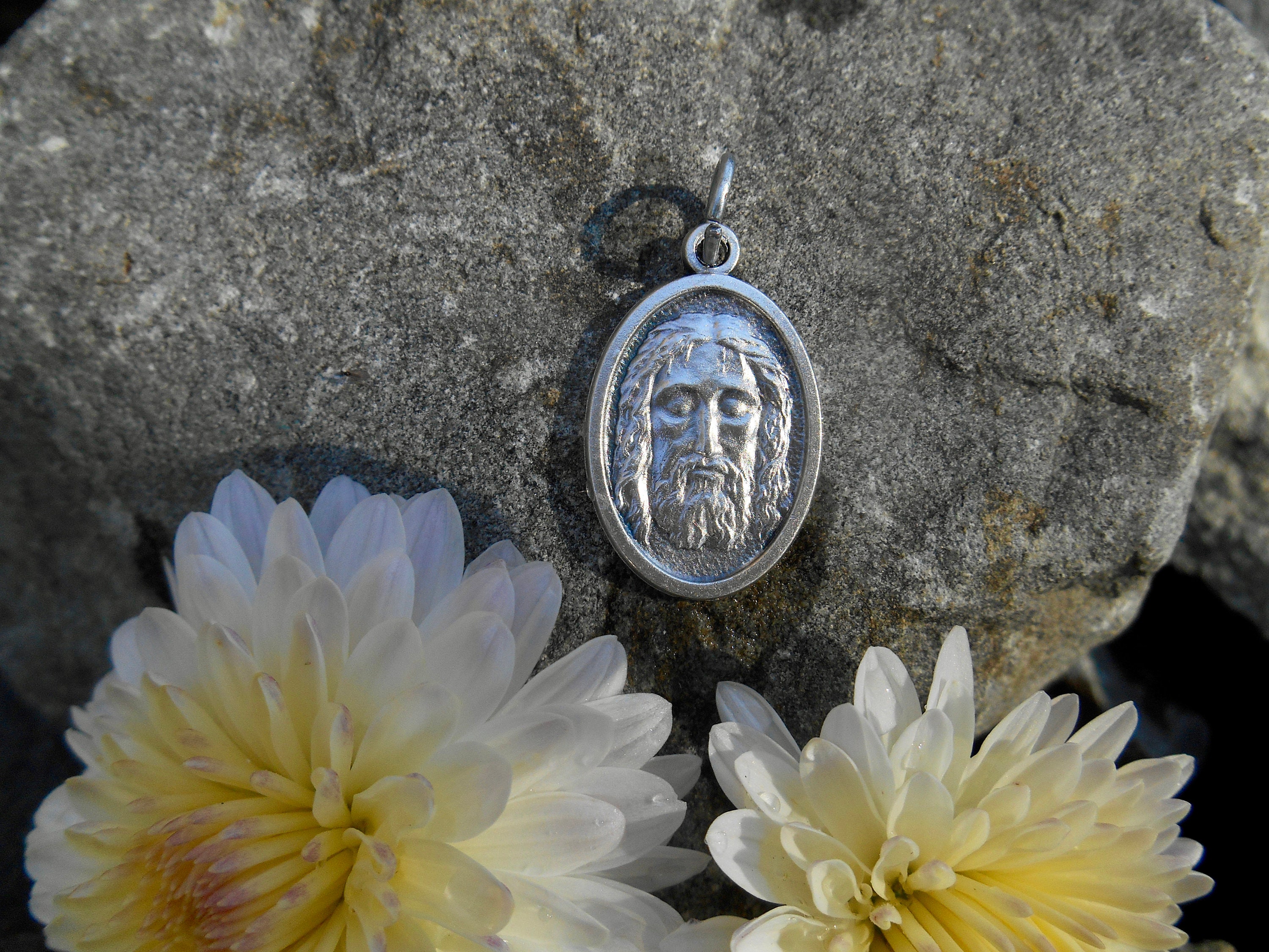 Holy Face Medal/ Face of Jesus Charm for Necklace/Holy Face of | Etsy