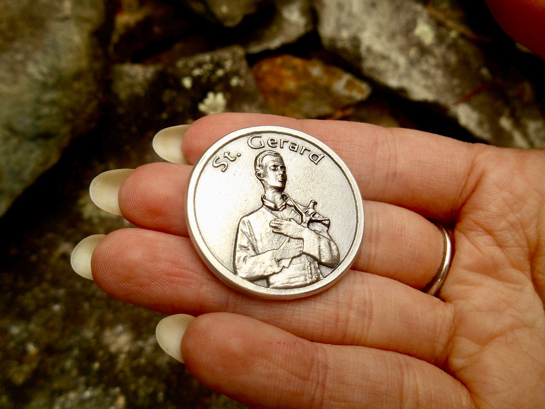 Saint Gerard Pocket Coin, Saint Gerard Token, Patron Saint of Mothers ...