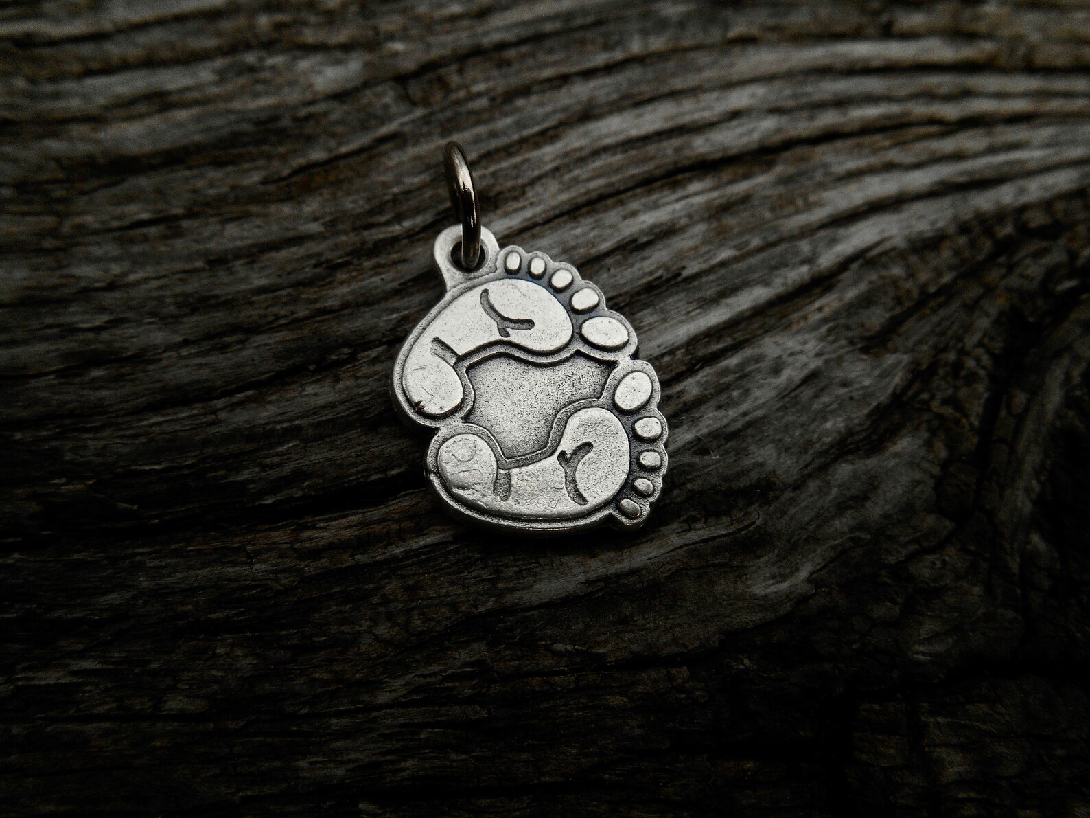 Baby Feet Charm Italian Baby Charm Feet Charm Footprints | Etsy