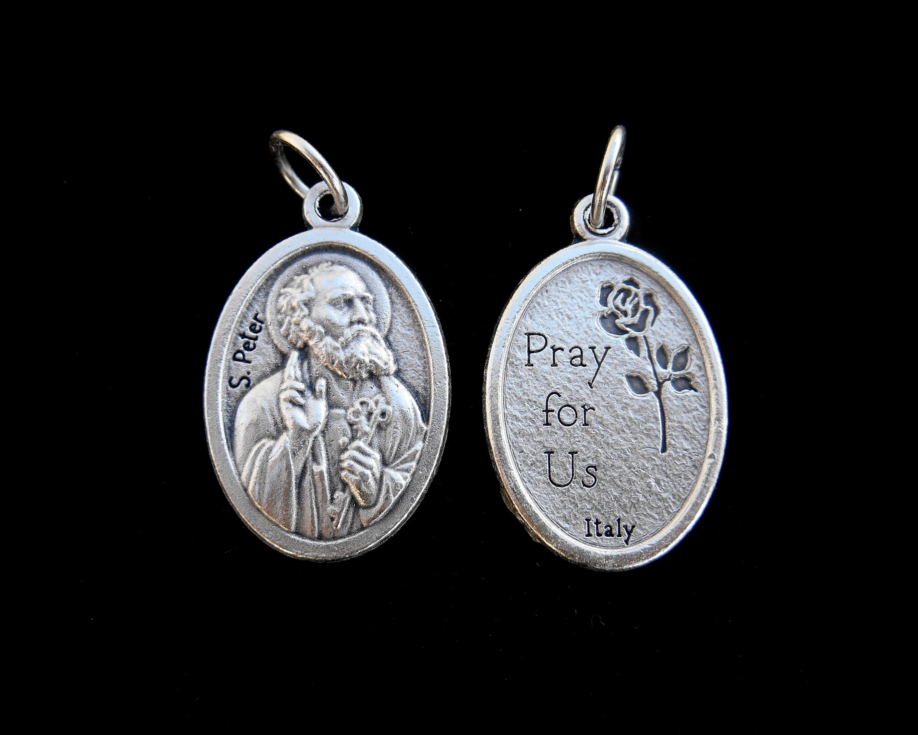 St Peter/ Saint Peter Medal/ St Peter Catholic Pendant/ Patron Saint ...