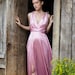 Multi Styles Silk Dress - Open Back Dress - Maxi Dress - Engagement ...